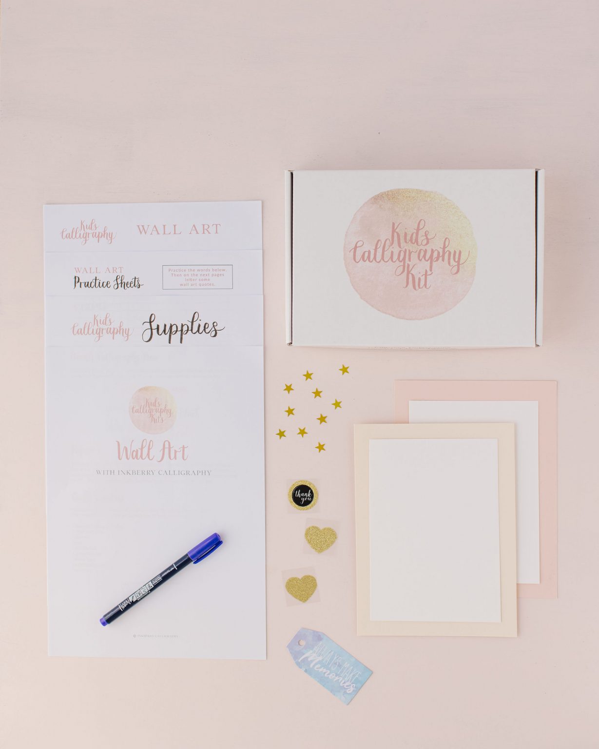 Kids Calligraphy Wall Art Kit - Creative fun with Inkberry Calligraphy!