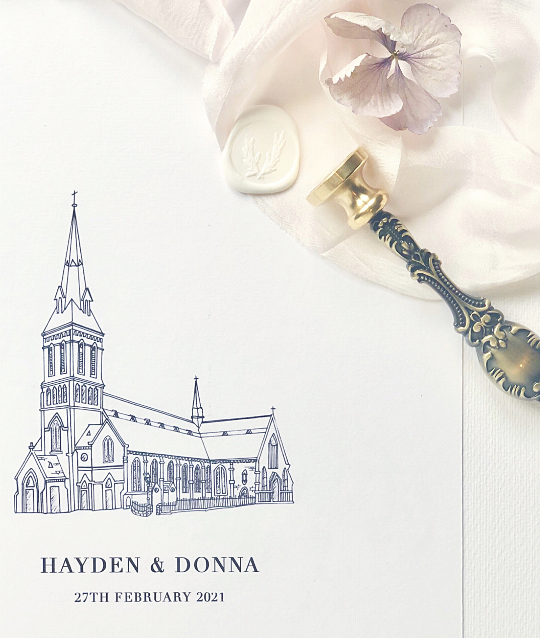 Custom Venue Illustration - Inkberry Calligraphy -Order Now