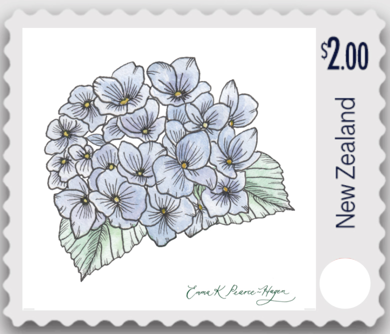 Personalised Hydrangea Stamp Design - Inkberry